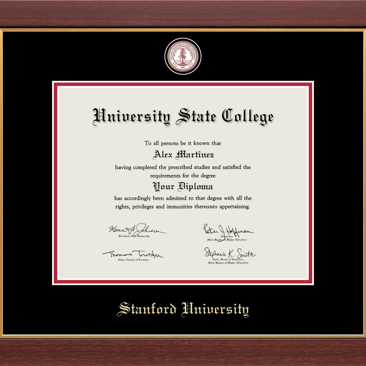 Marcos Para Diplomas De La Universidad Estatal De Henderson