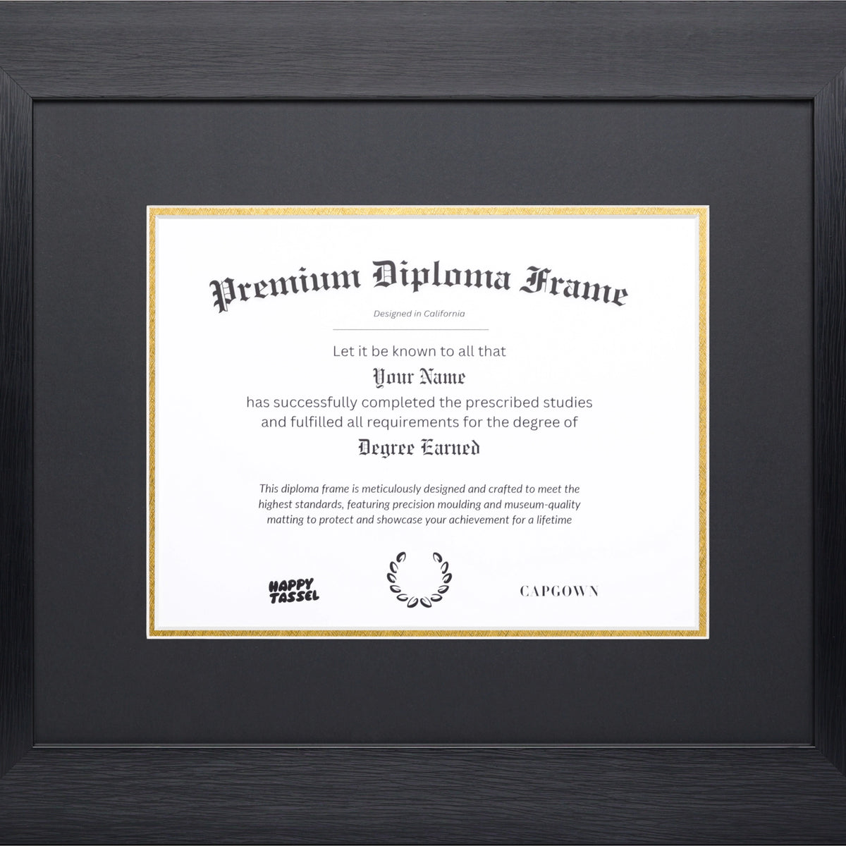 The Modern Diploma Frame | Doctoral Diploma Frame – CAPGOWN