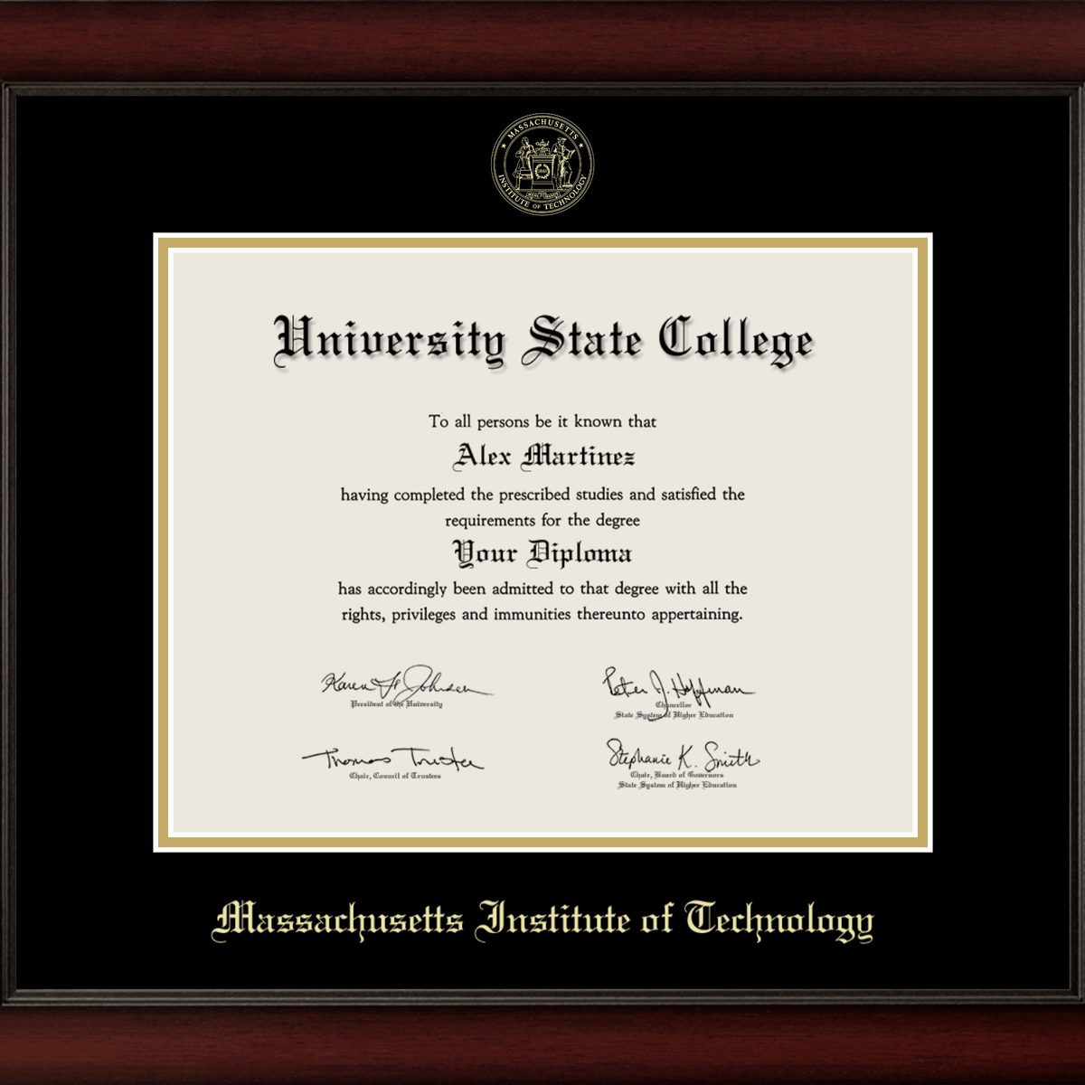 MIT Cherry Wood Diploma Frame – CAPGOWN