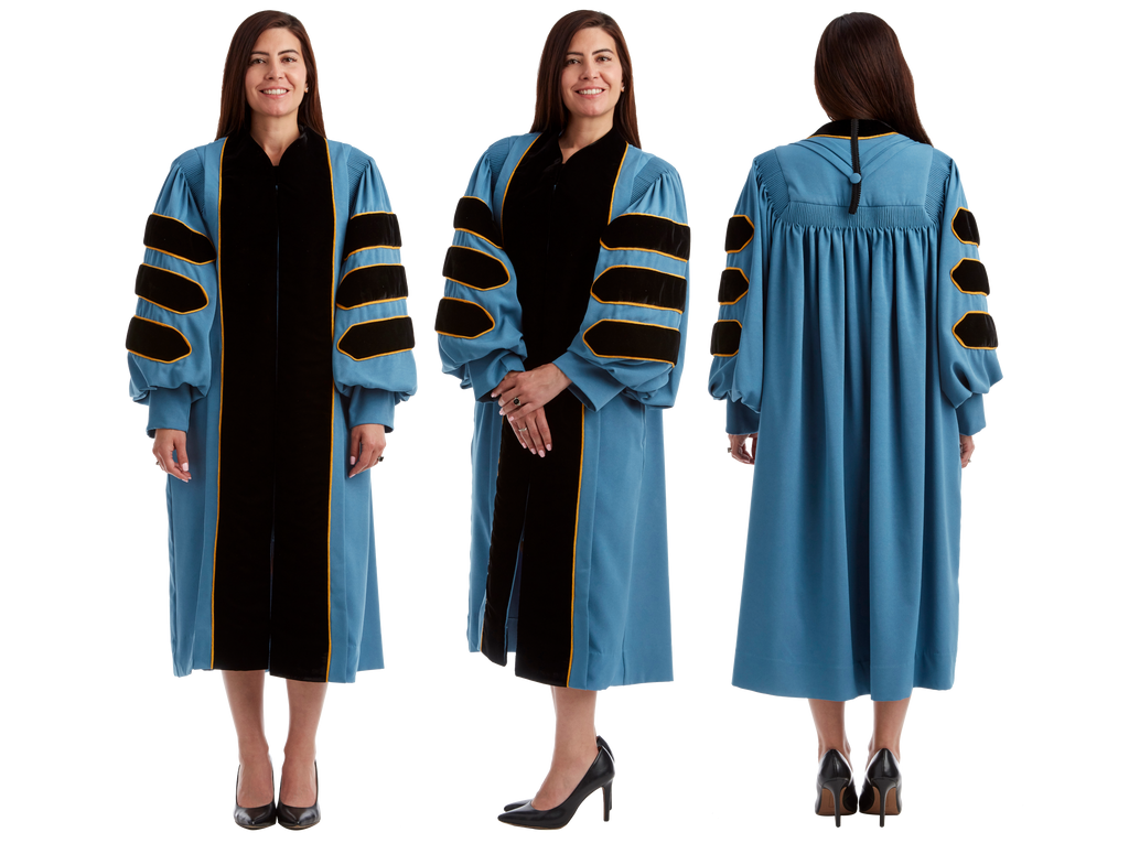 University of Michigan PhD Gown, Hood, & Tam (Cap) Regalia Set – CAPGOWN