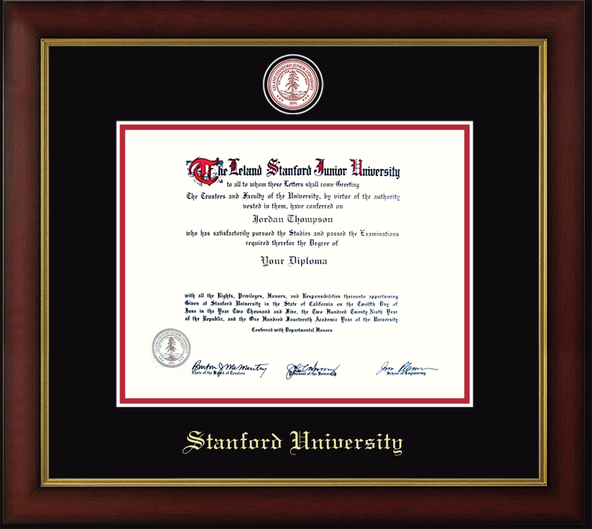Stanford University Medallion Diploma Frame – CAPGOWN