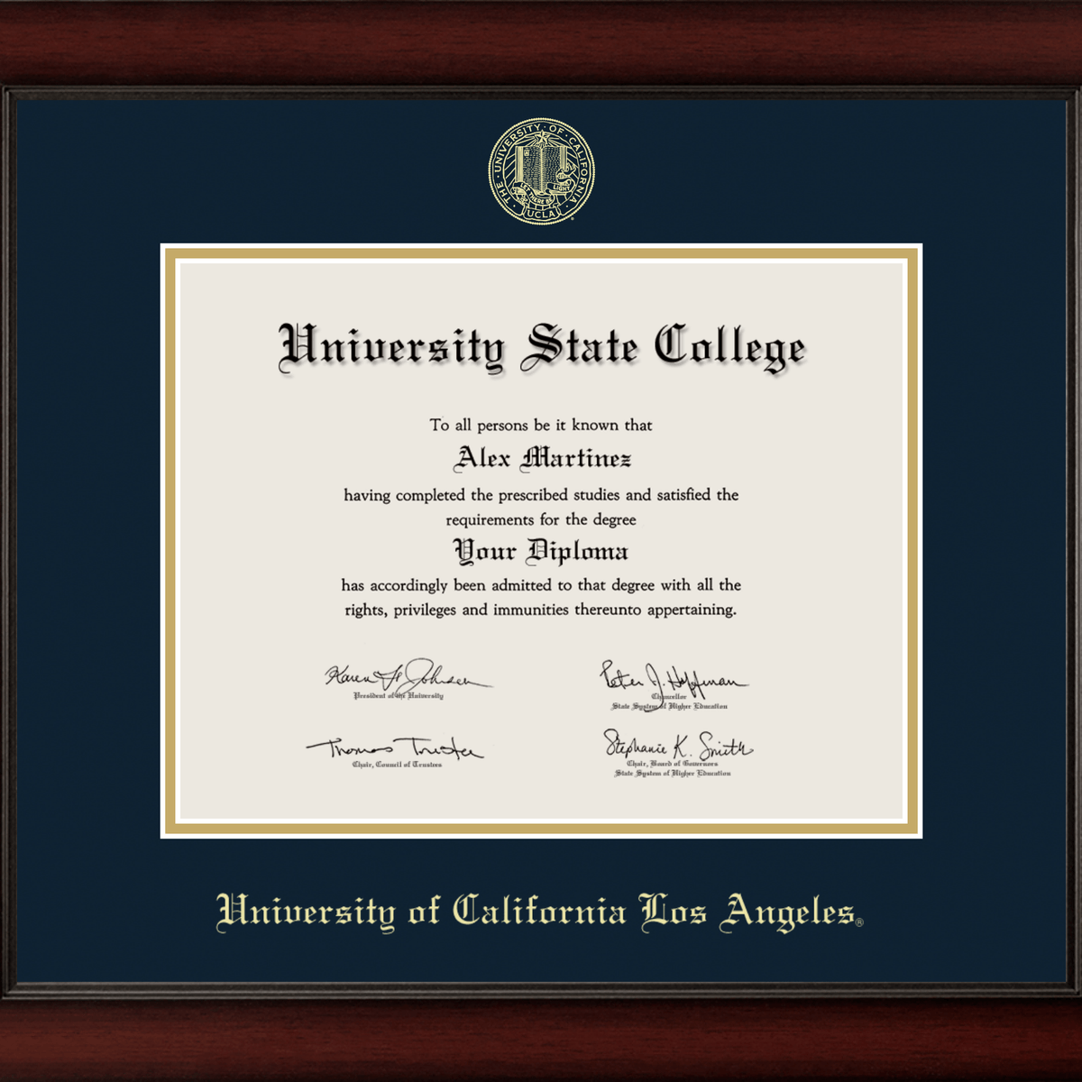 UCLA Cherry Wood Diploma Frame – CAPGOWN