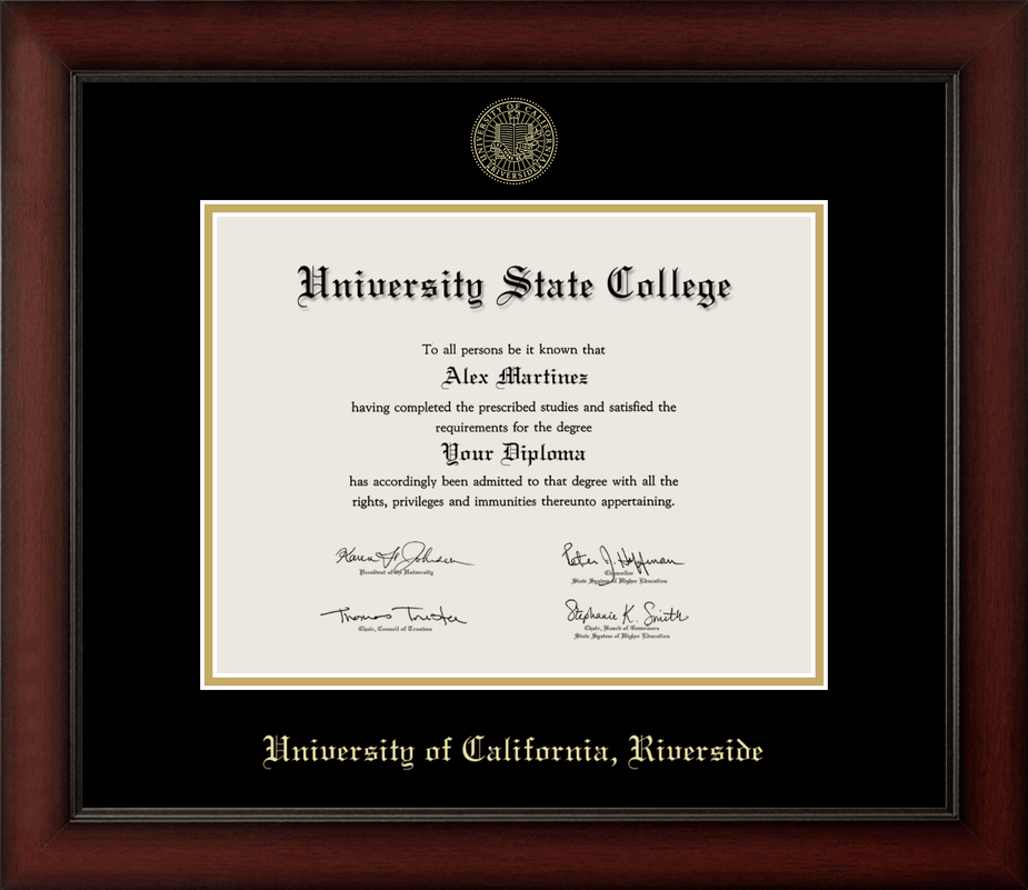 UC Riverside Medallion Diploma Frame – CAPGOWN