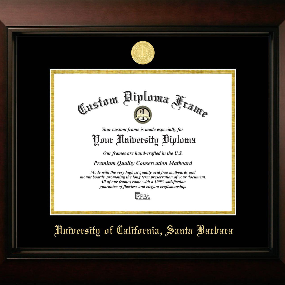 UC Santa Barbara Cherry Wood Diploma Frame – CAPGOWN