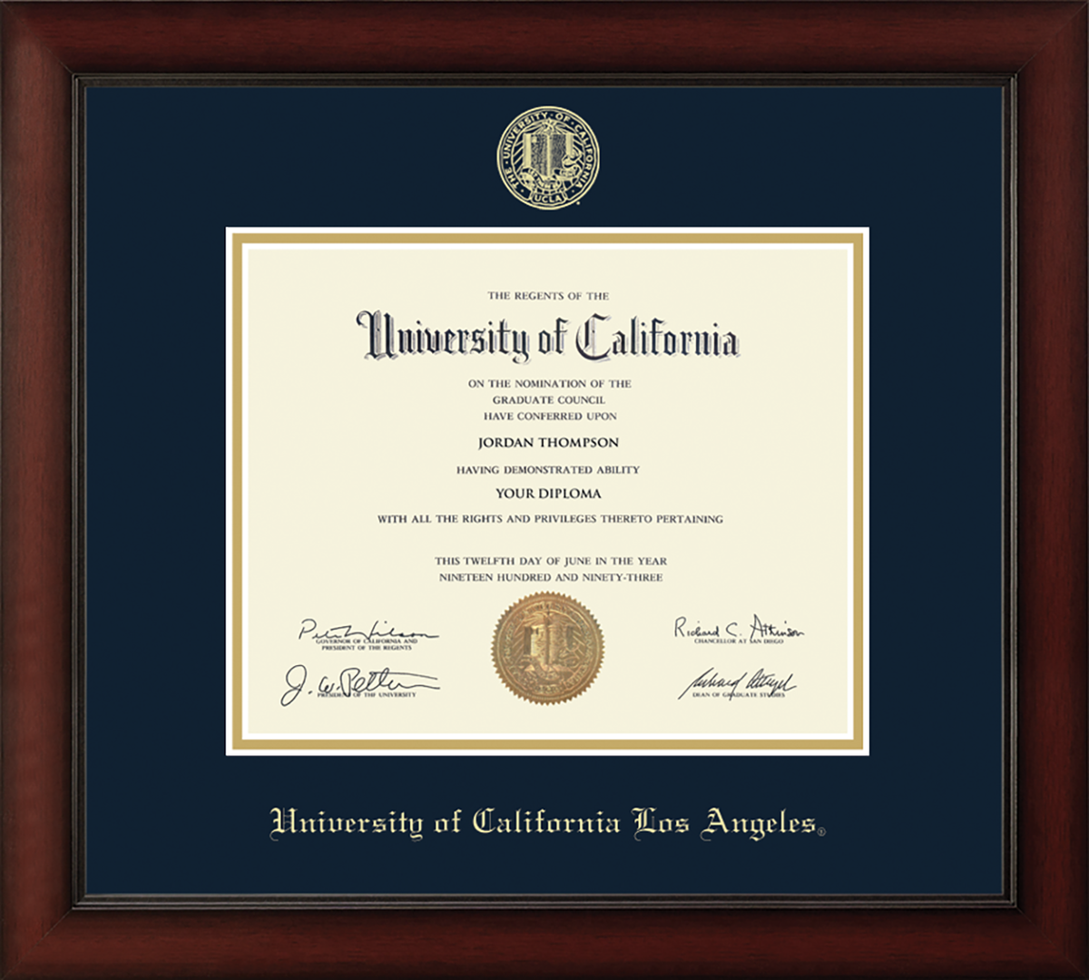 UCLA Cherry Wood Diploma Frame – CAPGOWN