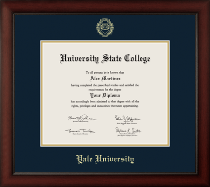 Yale University Medallion Diploma Frame – CAPGOWN